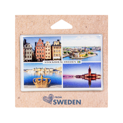 Fotomagnet Stockholm collage - www.nordicsouvenir.com