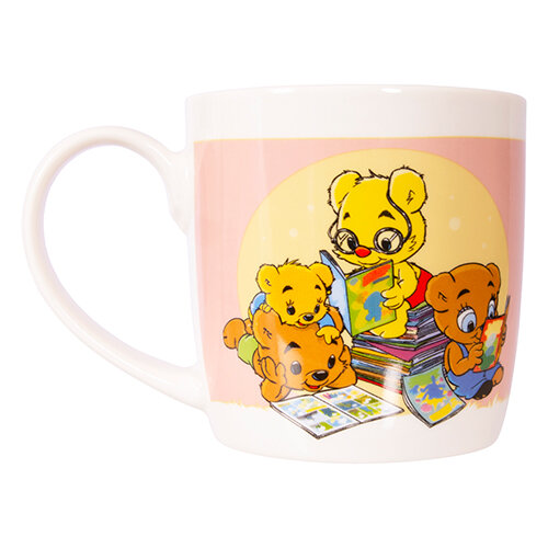 Mugg Trillingarna och Brumma, korall, 27cl, BAMSE - www.nordicsouvenir
